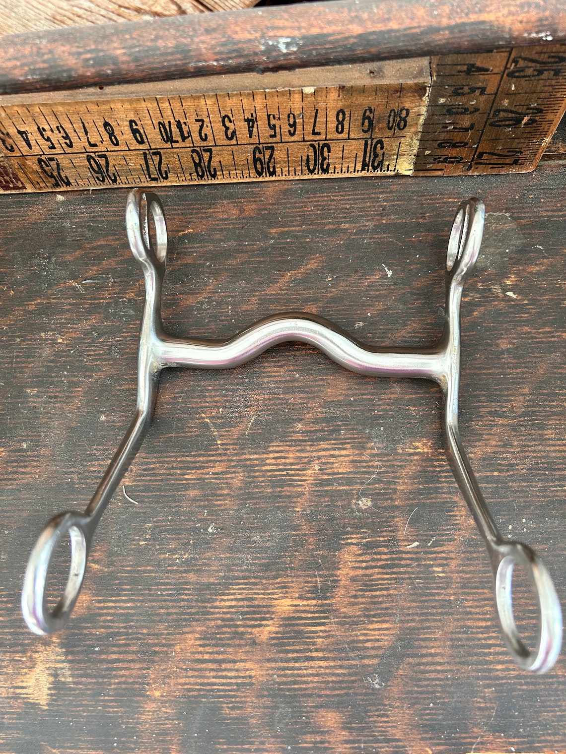 Vintage Solid Mouth Western Horse Bit With Engraved Butterflies on ...