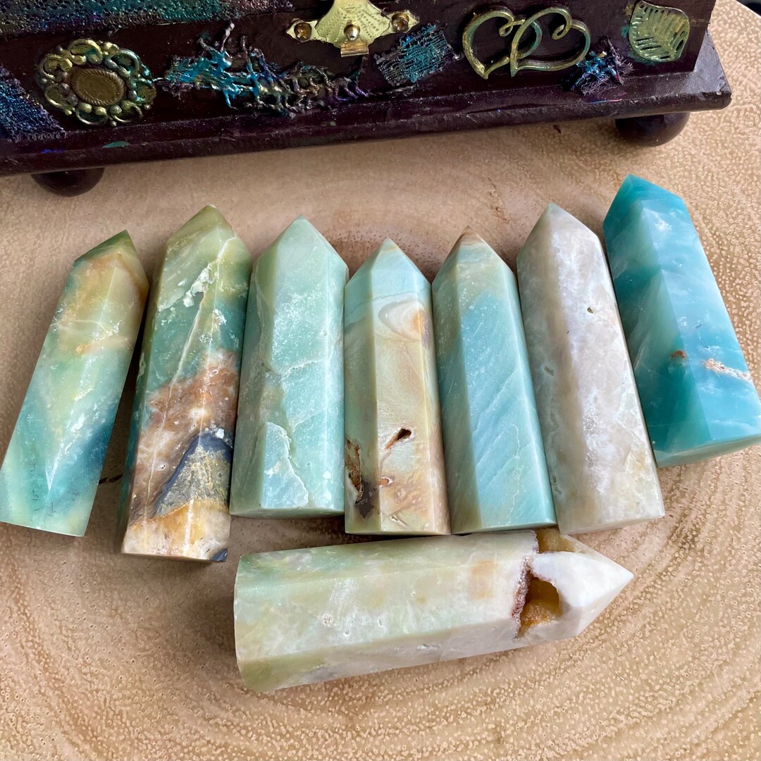 Hemimorphite Towers Crystal Home Decor Stone Point Reiki Tool Healing ...