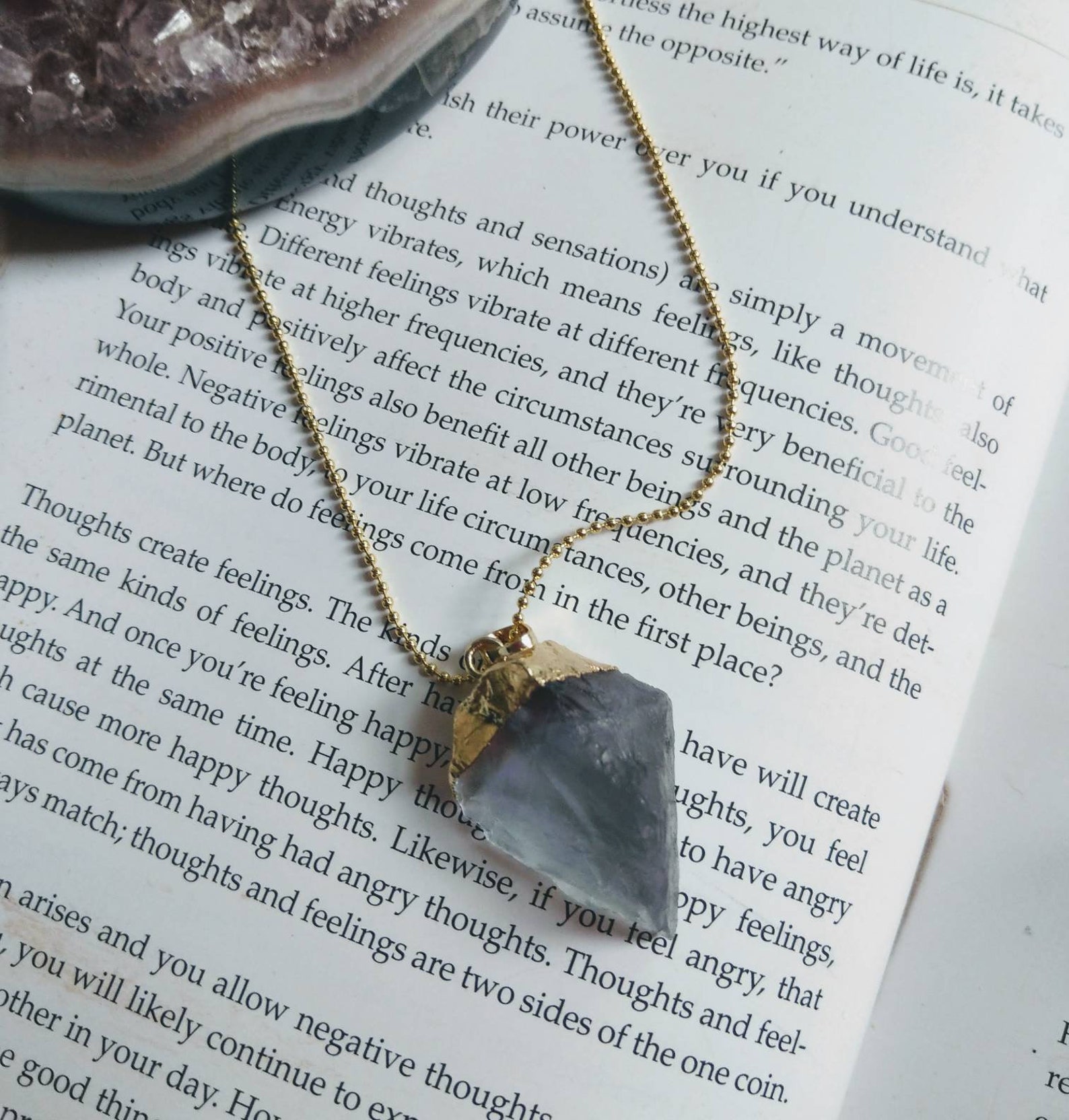 Blue Fluorite Necklace Raw Stone With or Without Turquoise - Etsy UK