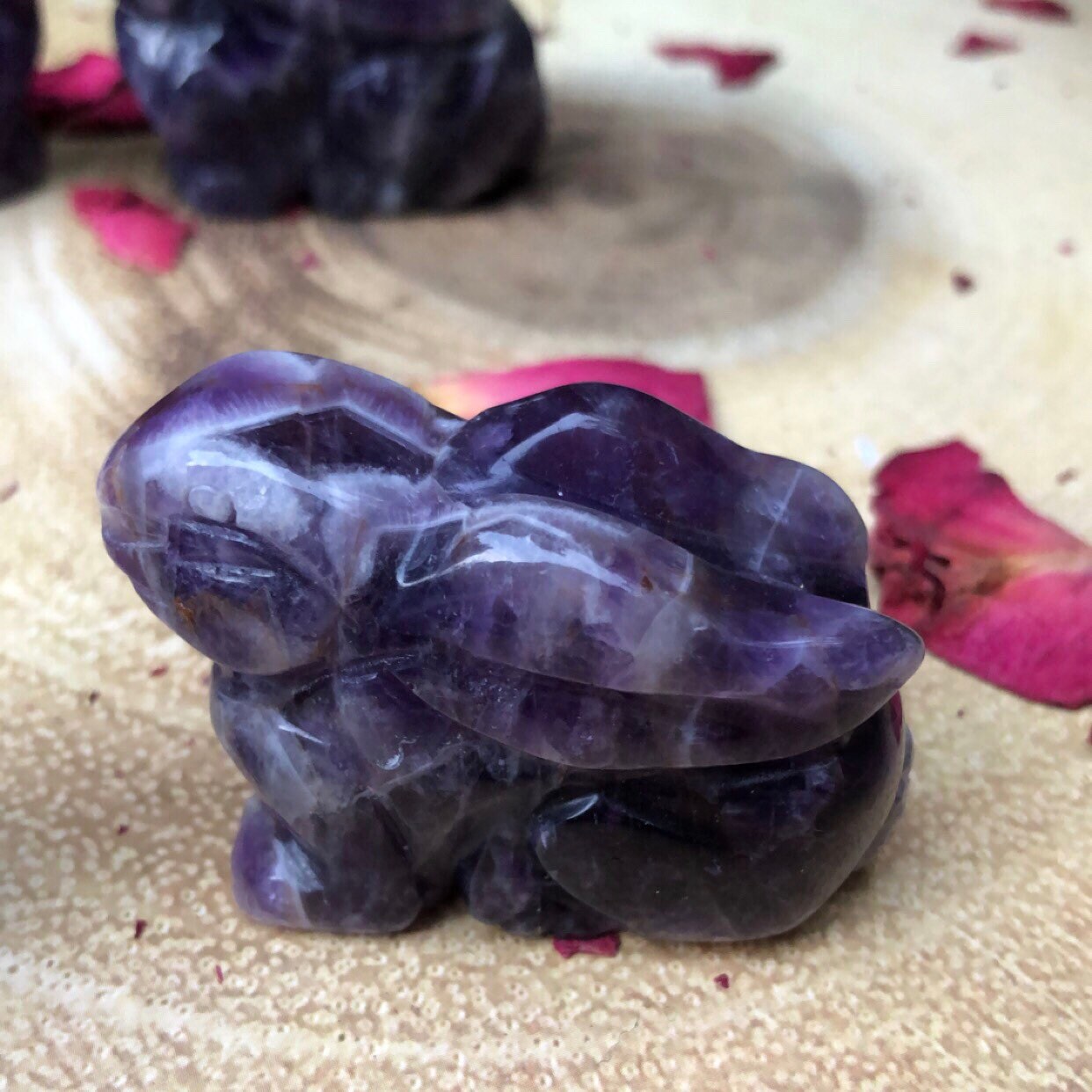 Dream Amethyst Rabbit Carved Crystal Bunny 2 Inches | Etsy