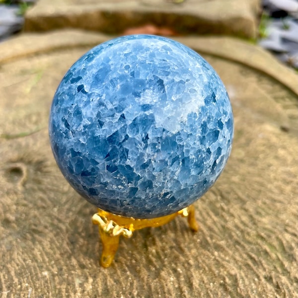 Blue Stone Crystal Ball - Etsy