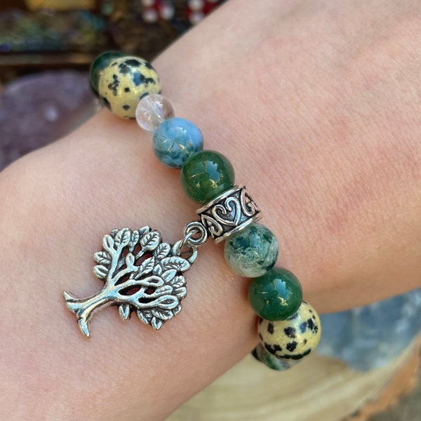 Dalmation Jasper Bracelet - Etsy
