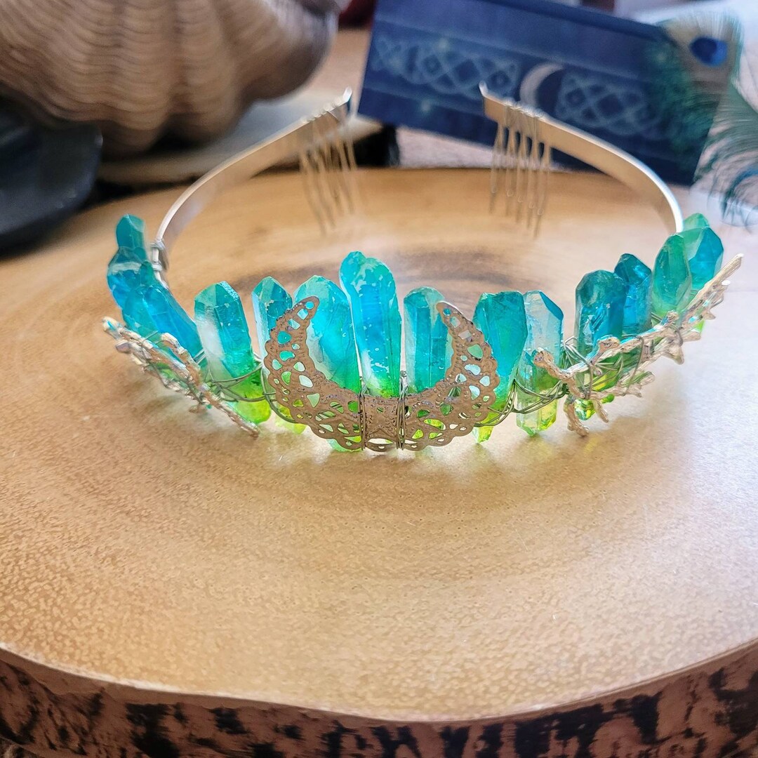 Quartz Point Tiara Witchy Hair Jewellery Women's Hair - Etsy