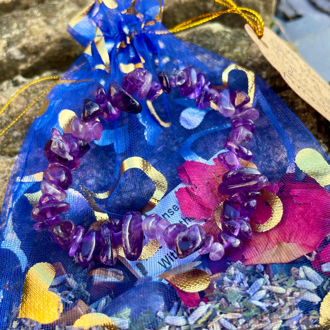 Break That Curse Spell Bag With Amethyst, Tigers Eye, Lavender, Rose ...