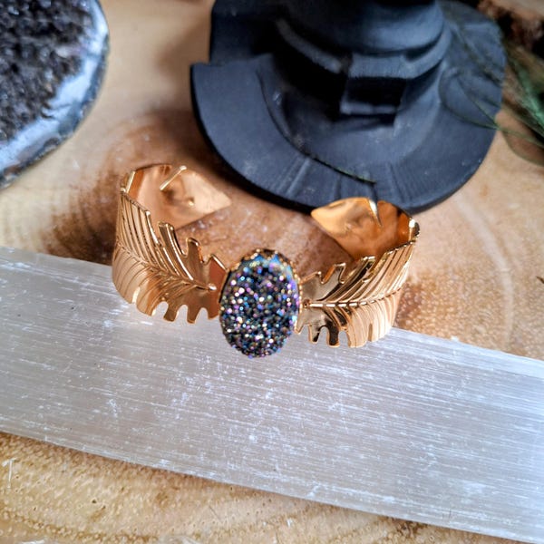 Druzy Bangle - Etsy