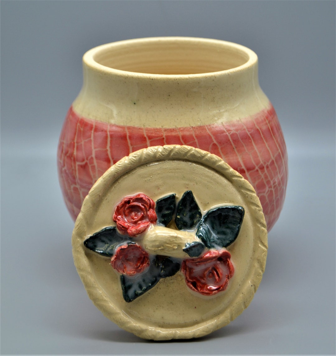 Cracklin' Rosie - Salt Cellar - Crackle Pot - Candy Jar - SHIPS FREE - Etsy