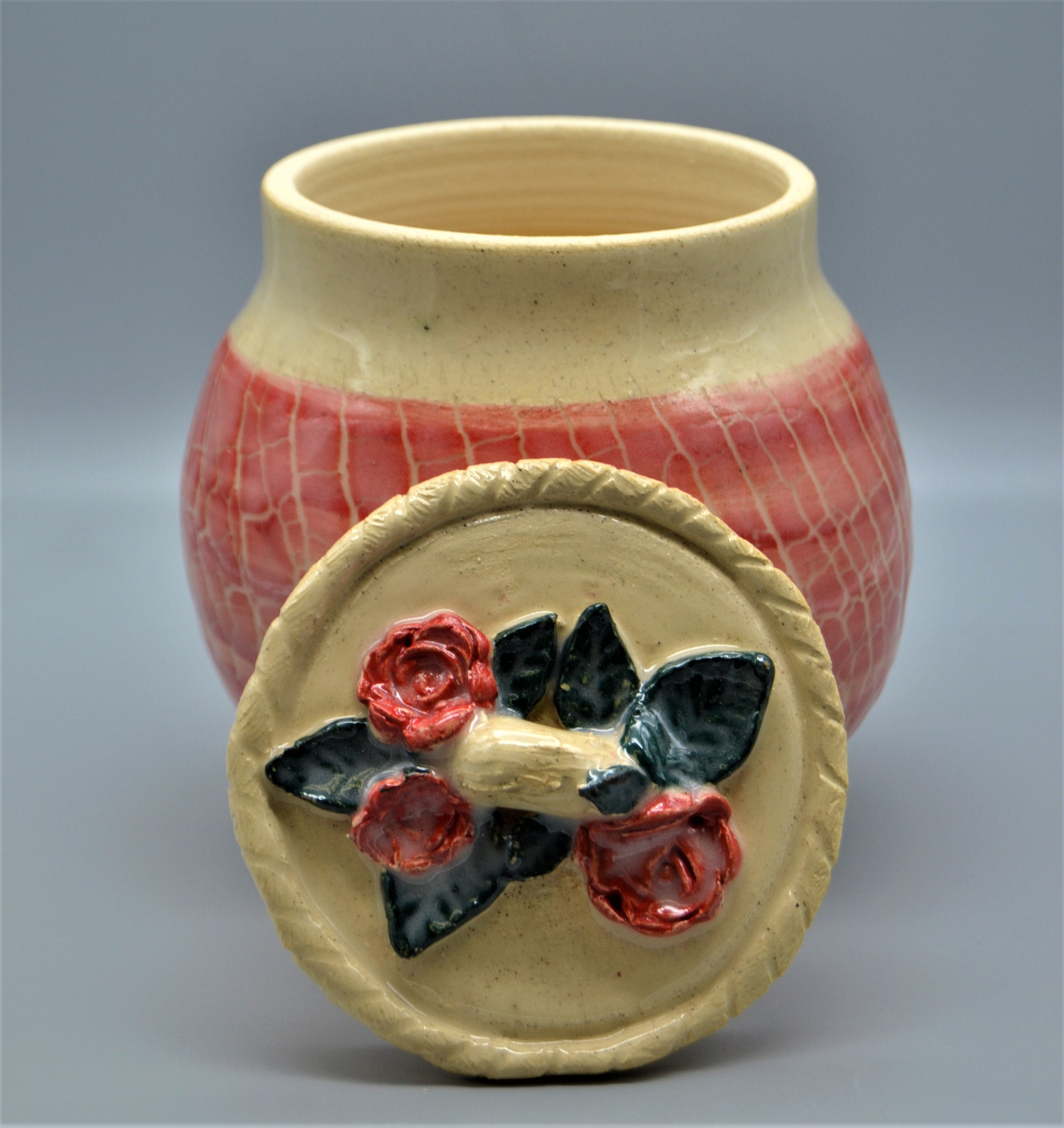 Cracklin' Rosie Salt Cellar Crackle Pot Candy Jar SHIPS FREE - Etsy