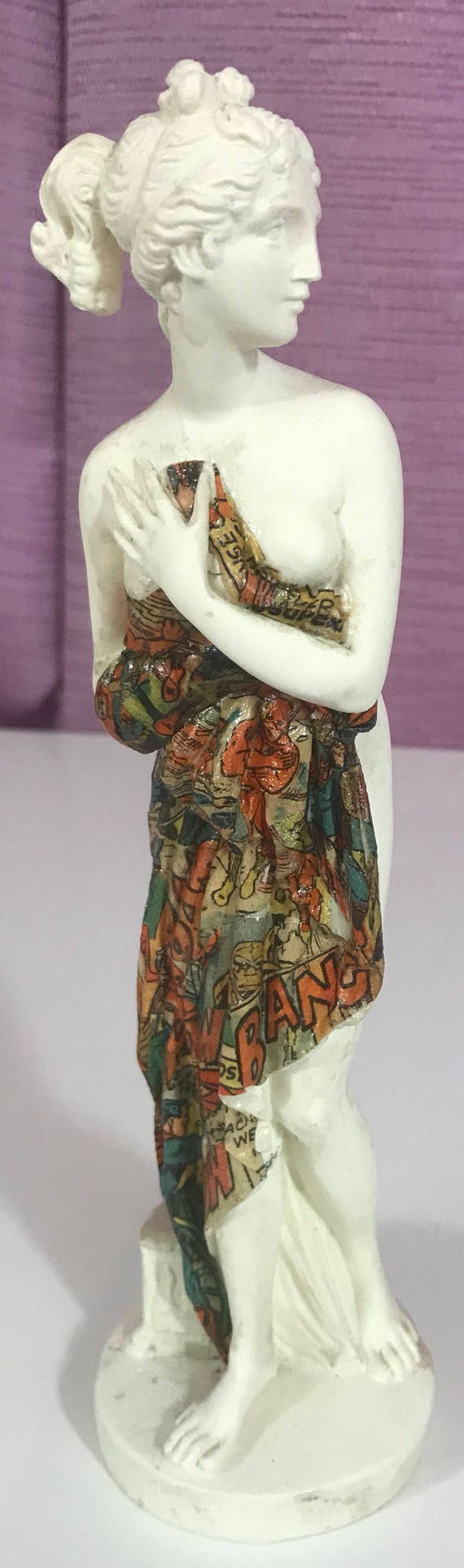 Koph Goddess 24cm Vintage Greek Comic Book Decoupaged | Etsy