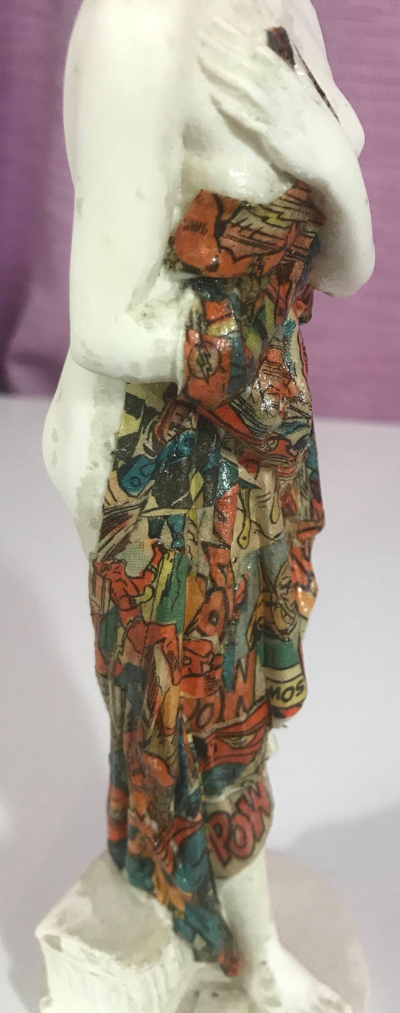 Koph Goddess 24cm Vintage Greek Comic Book Decoupaged - Etsy