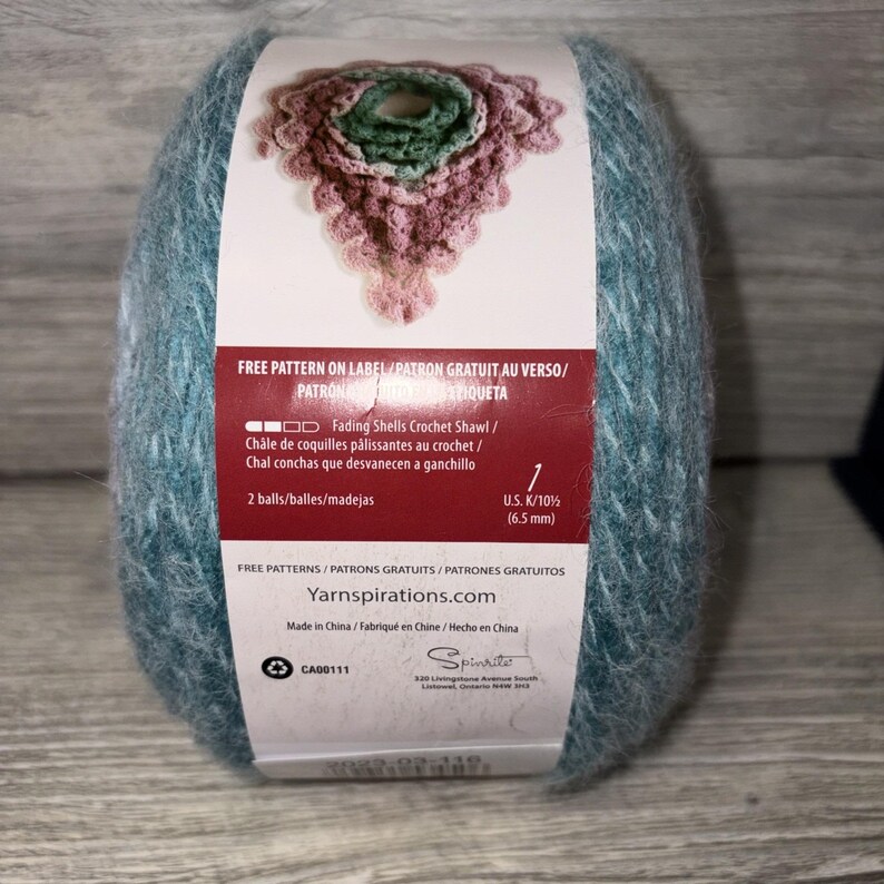 Yarnspirations Caron Colorama Halo Blue Raspberry Acrylic Blend Yarn ...