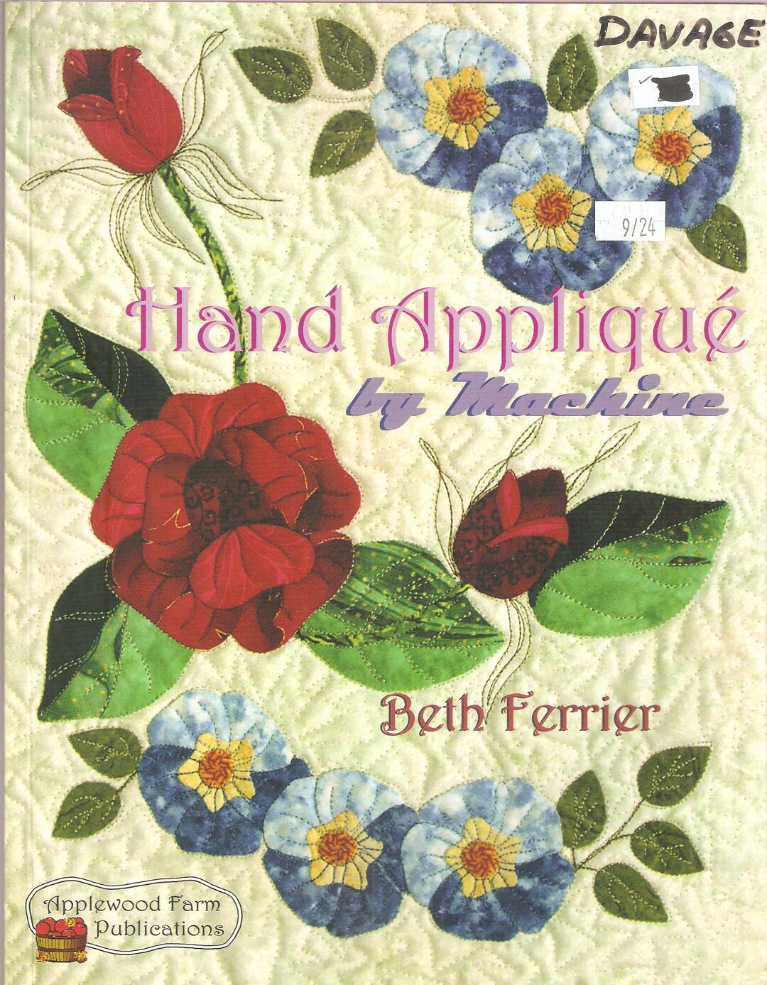 Hand Applique QUILTING BOOKS Quilt Designs Quilting Patterns Applique ...