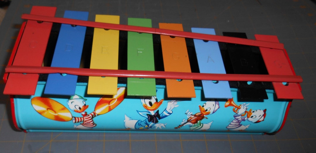 Disney Xylophone Tim Toys Vintage Mickey Mouse Donald Duck Musical ...