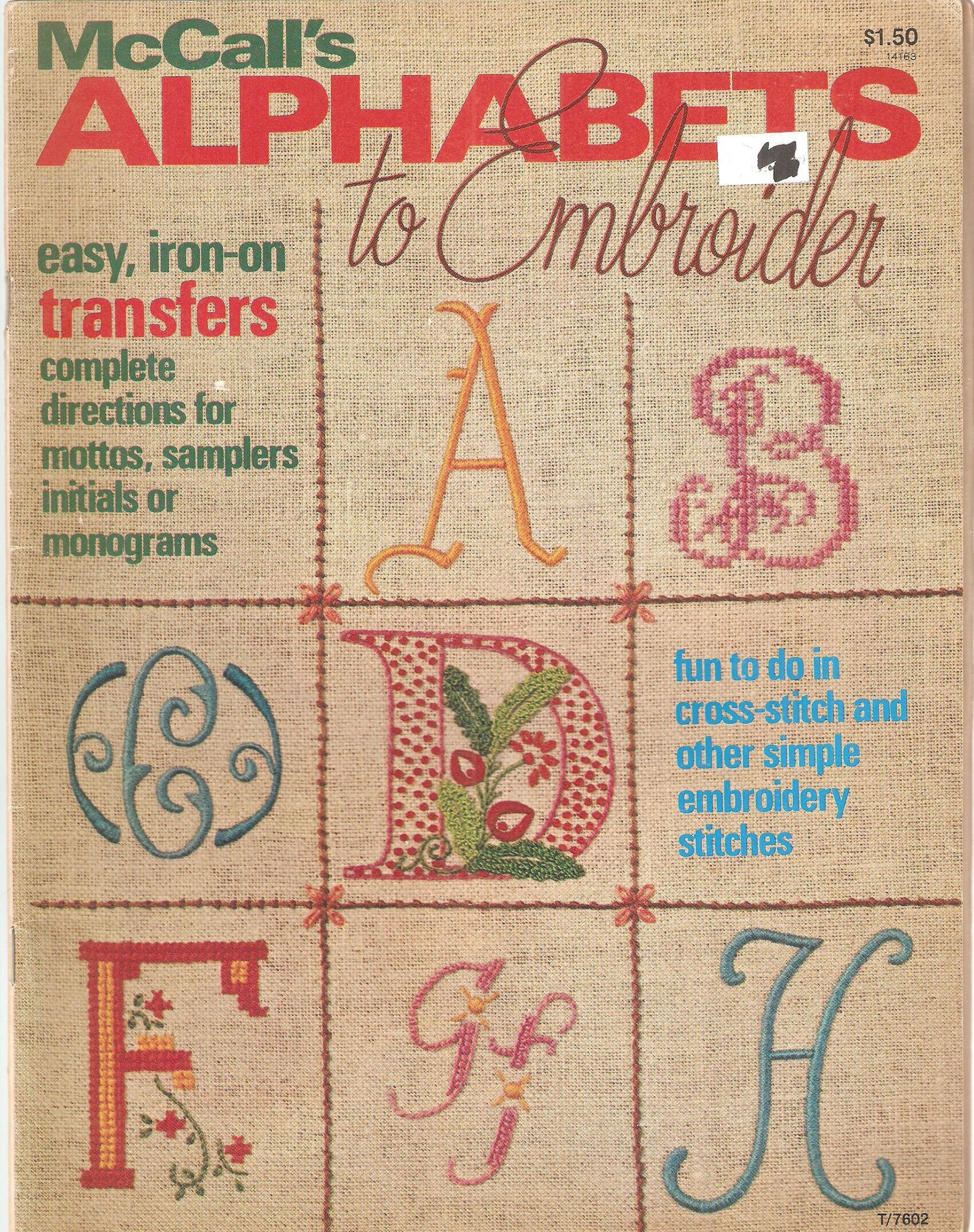 Alphabets to Embroider Embroidery Counted Cross Stitch - Etsy