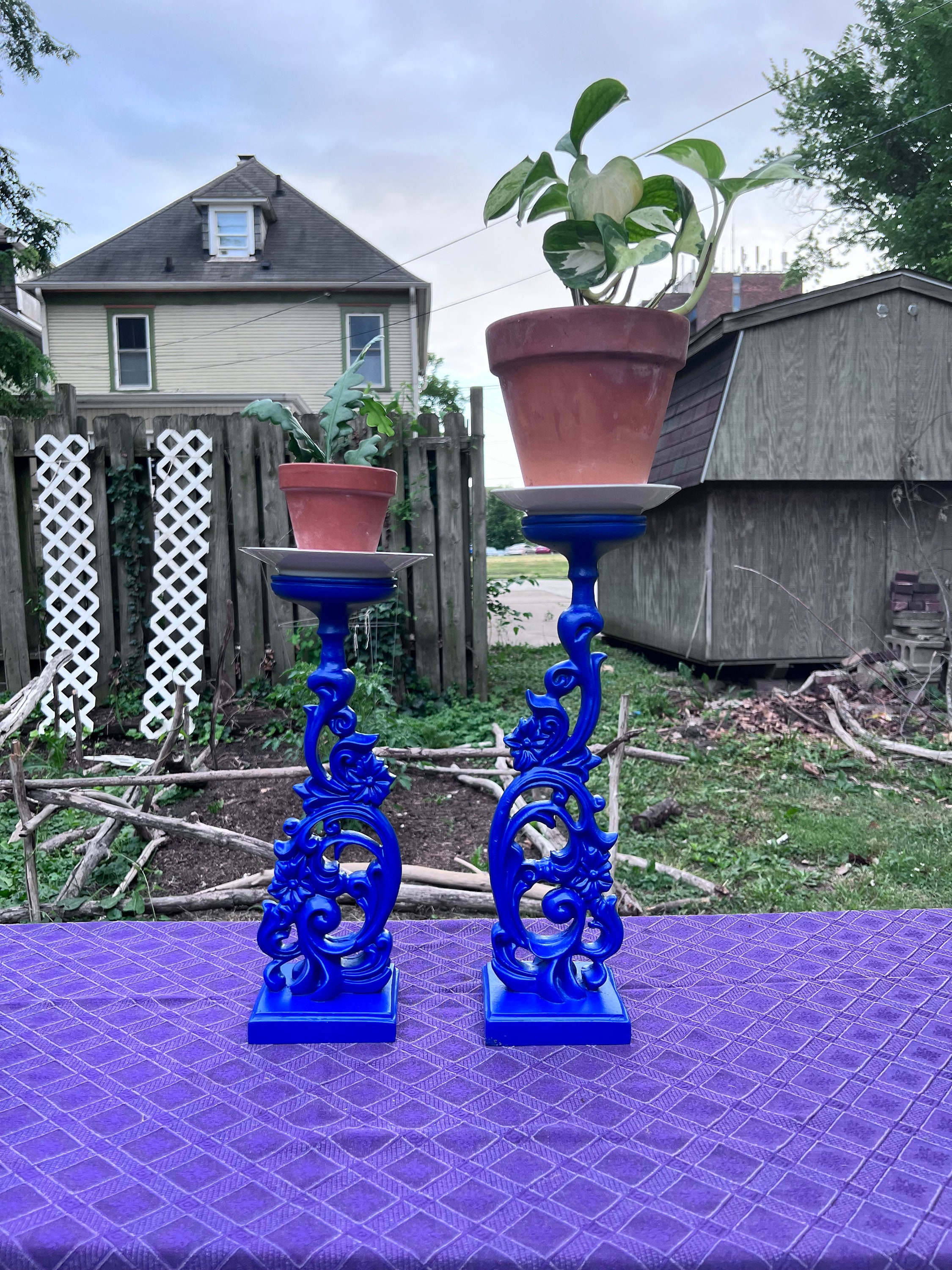 Maximalist Upcycled Plant Stands - Etsy
