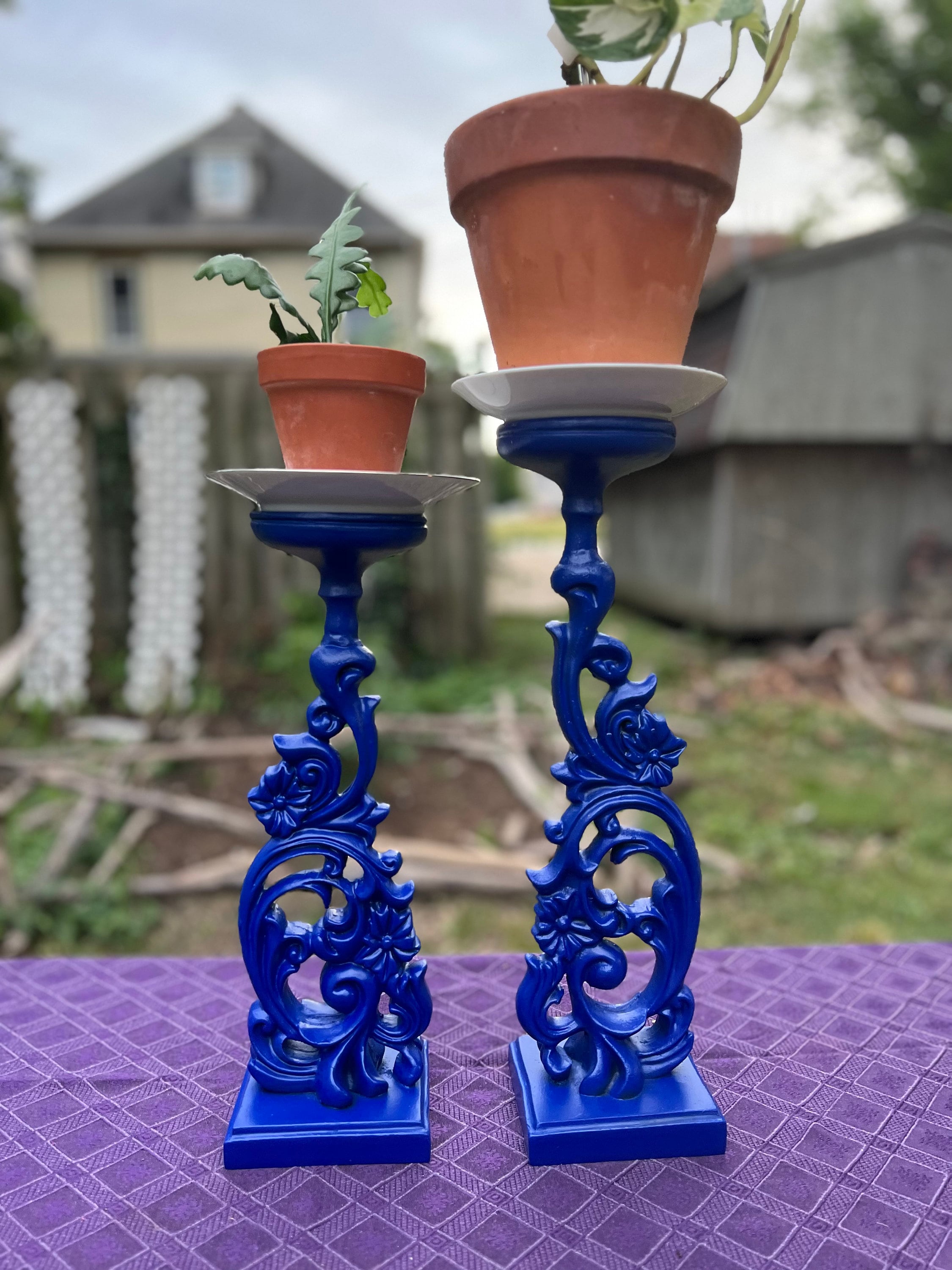 Maximalist Upcycled Plant Stands - Etsy