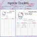 Printable Expense Tracker, Kawaii Character Budget Tracker, Kawaii ...