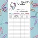 Printable Expense Tracker, Kawaii Character Budget Tracker, Kawaii ...