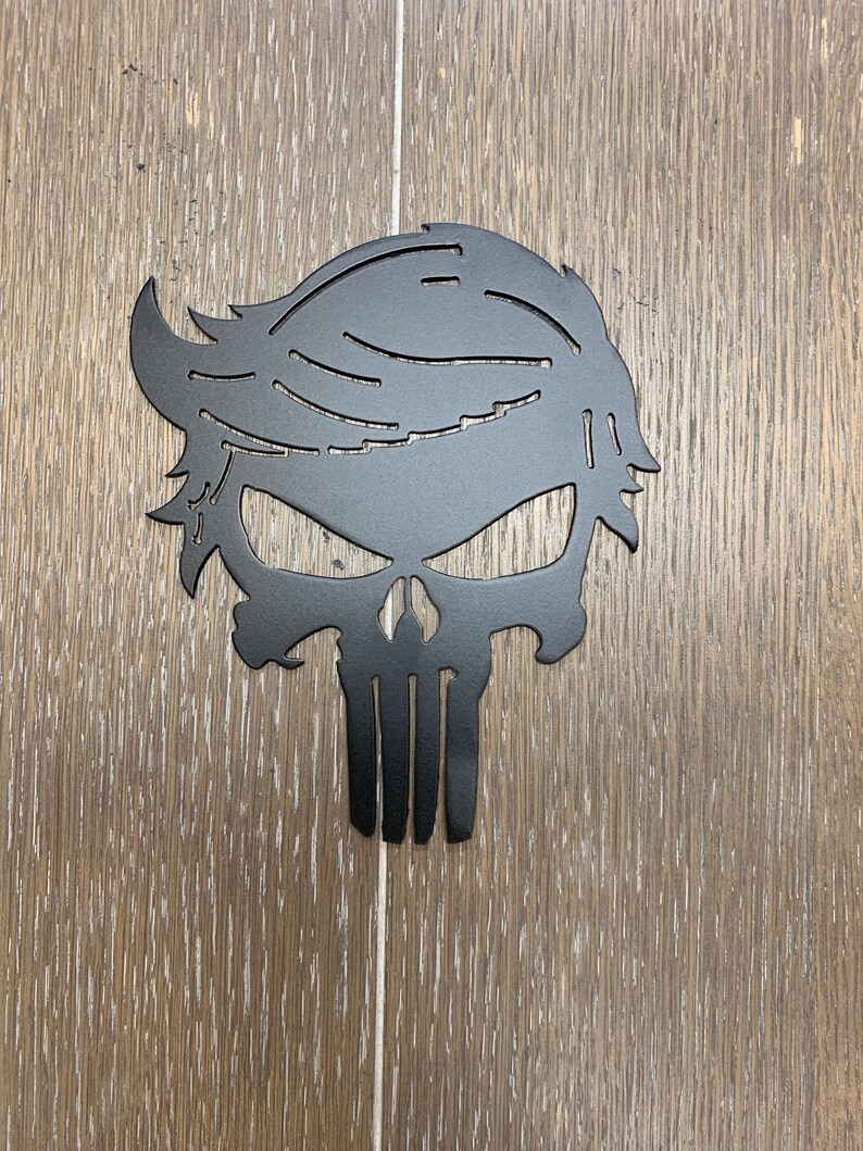 Trump Punisher Skull Steel Sign Metal Art Home Decor Gift / | Etsy