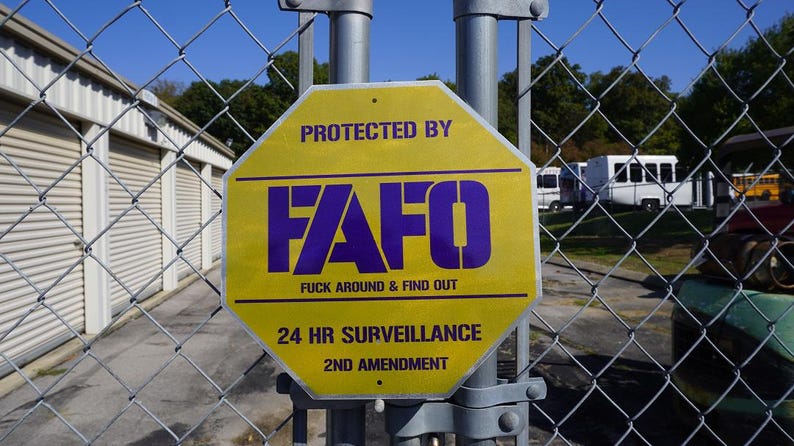 Custom Team FAFO Metal Sign - Etsy