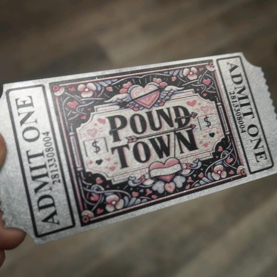 Metal Pound Town Ticket - Etsy