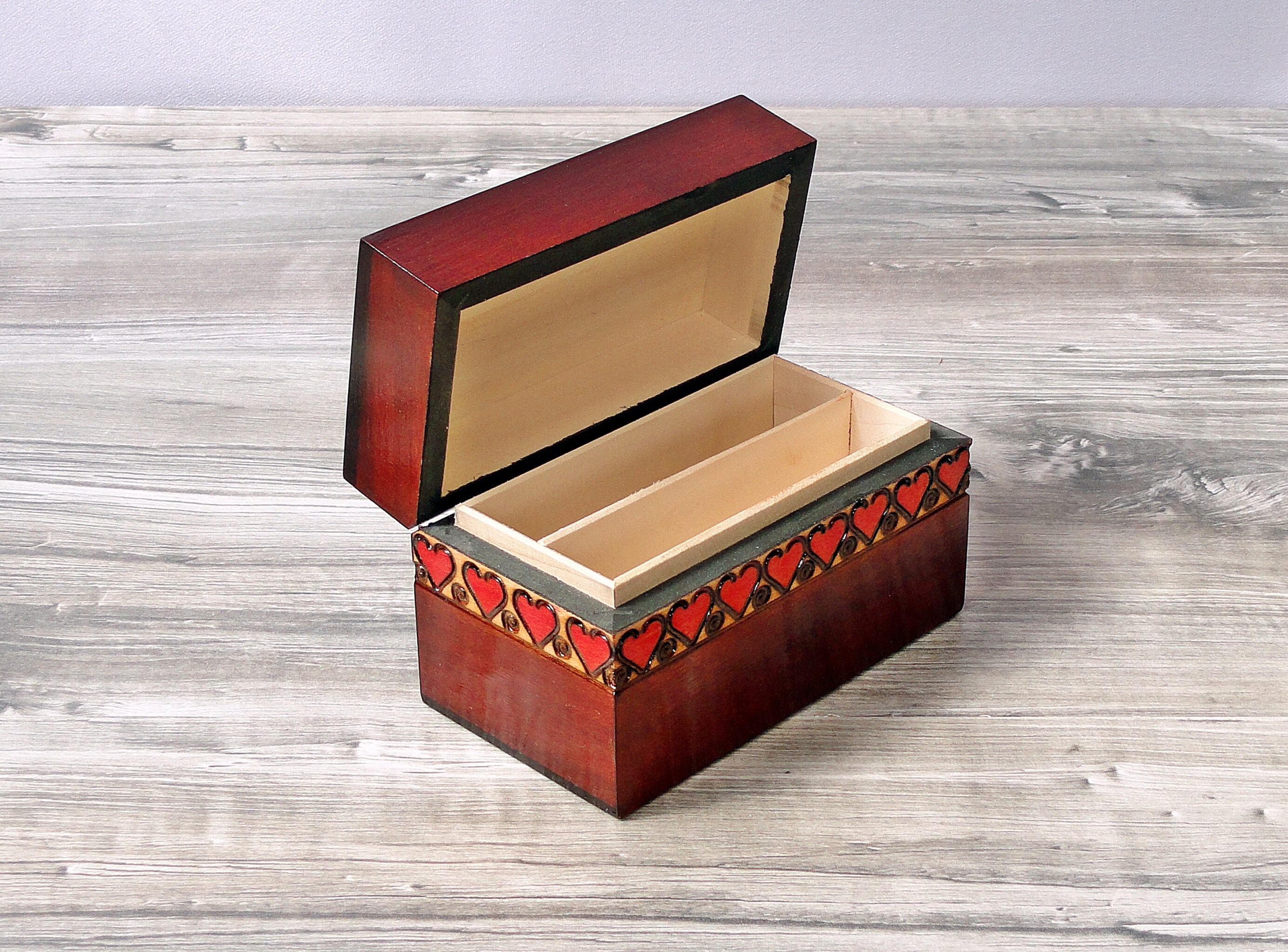 Wooden Playing Card Box for 2 Decks of Playing Cards Queen of - Etsy