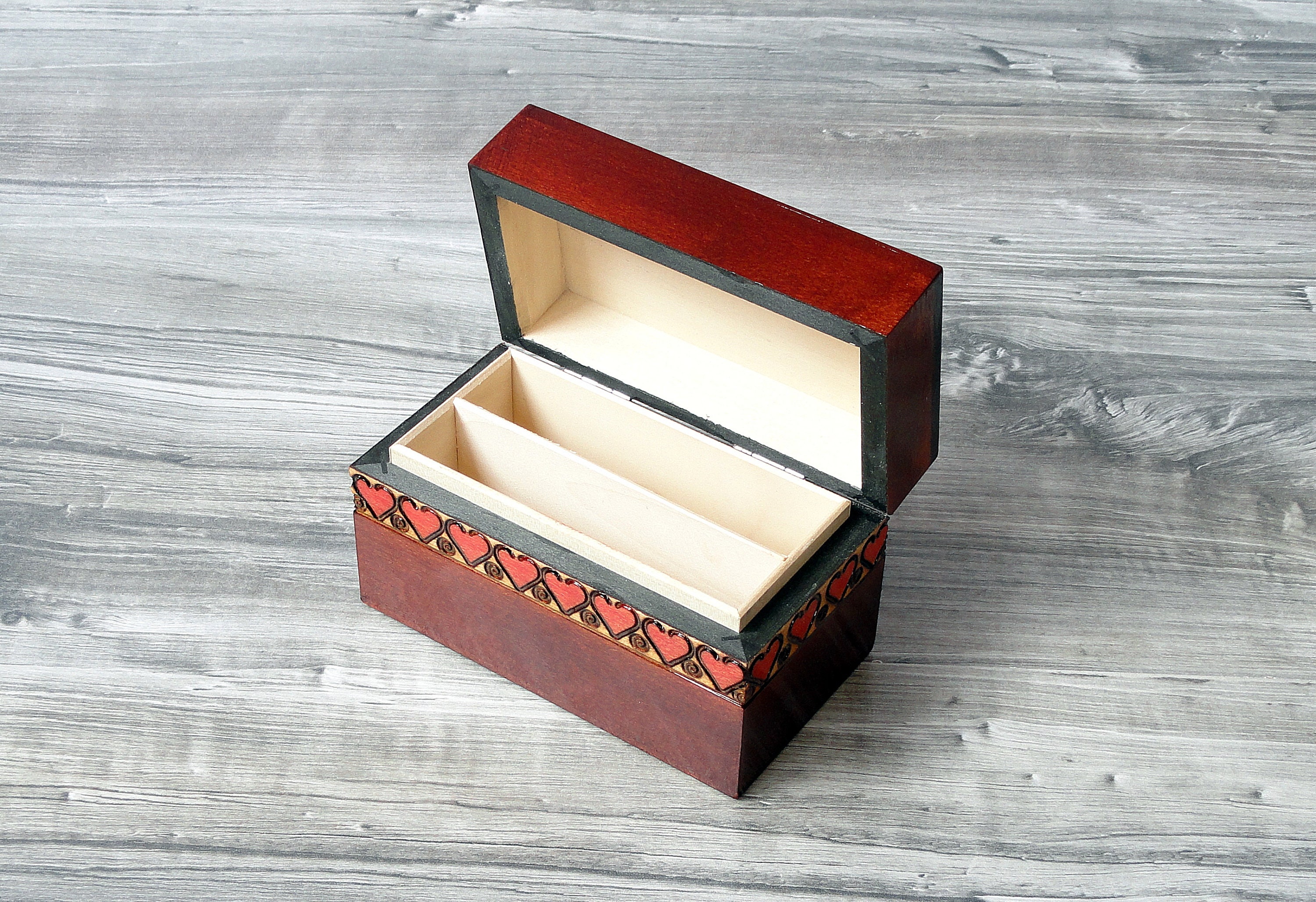 Wooden Playing Card Box for 2 Decks of Playing Cards Queen of - Etsy