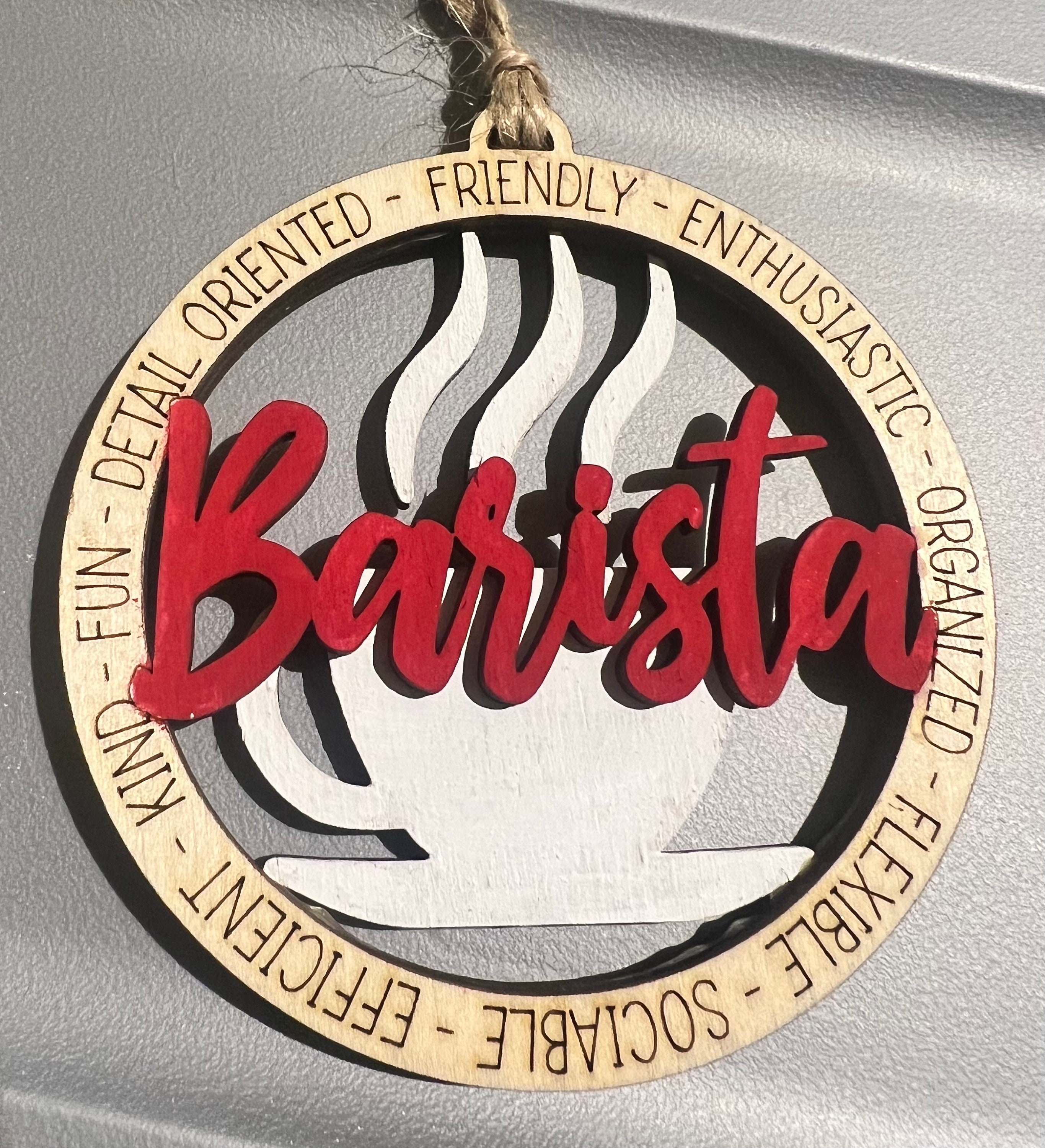 Barista Starbies Starbucks Type Christmas Ornament - Etsy