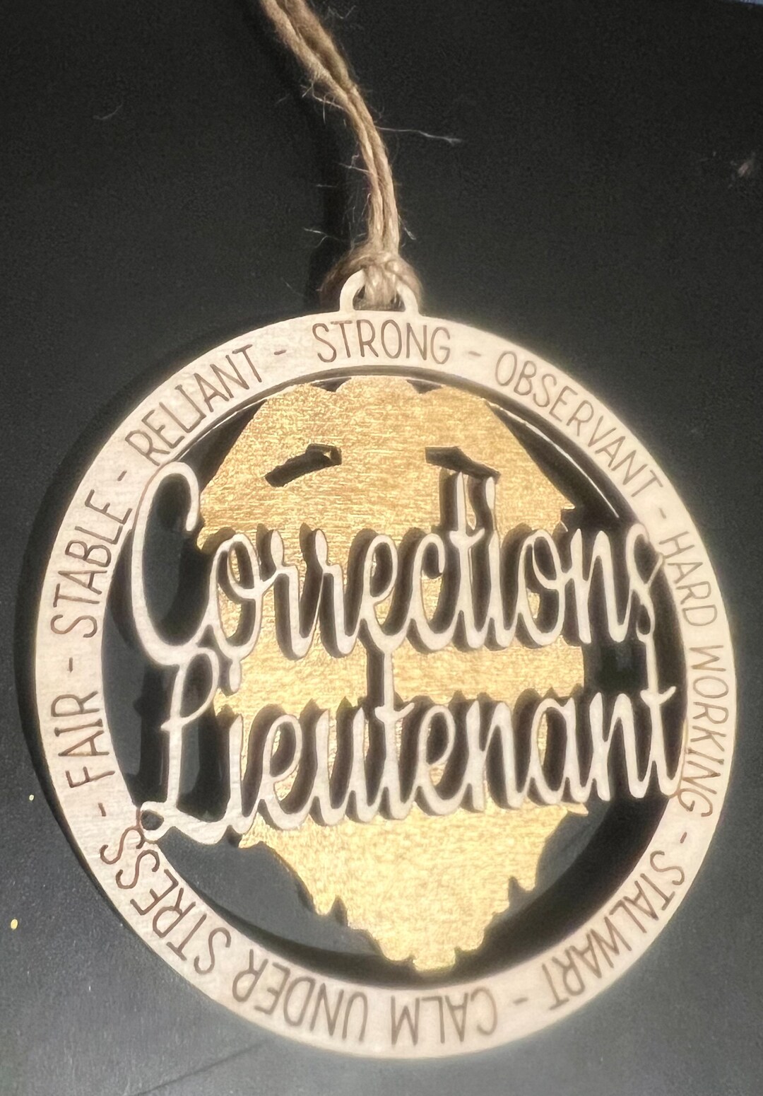 Corrections Lieutenant Christmas Ornament Gift - Etsy