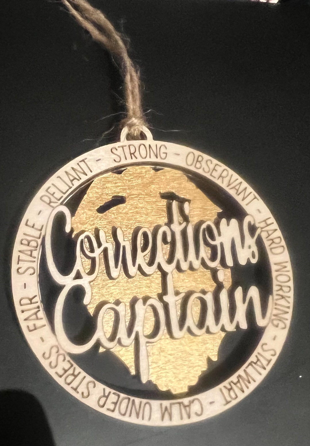 Corrections Captain Christmas Ornament - Etsy