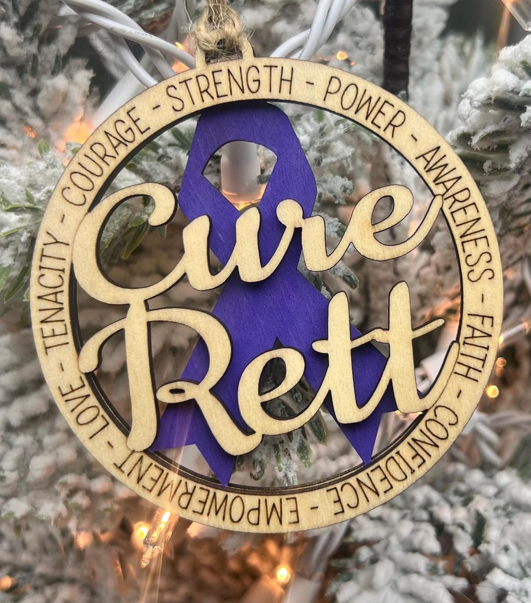 Cure RETT Syndrome Christmas Tree Ornament Gift - Etsy