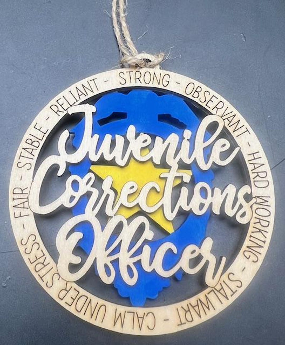 Juvenile Corrections Officer Christmas Ornament - Etsy