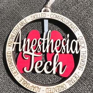 Anesthesia Tech Christmas Ornament - Etsy