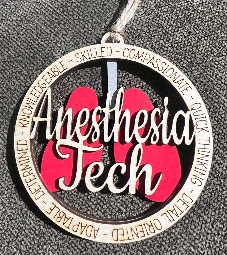 Anesthesia Tech Christmas Ornament - Etsy