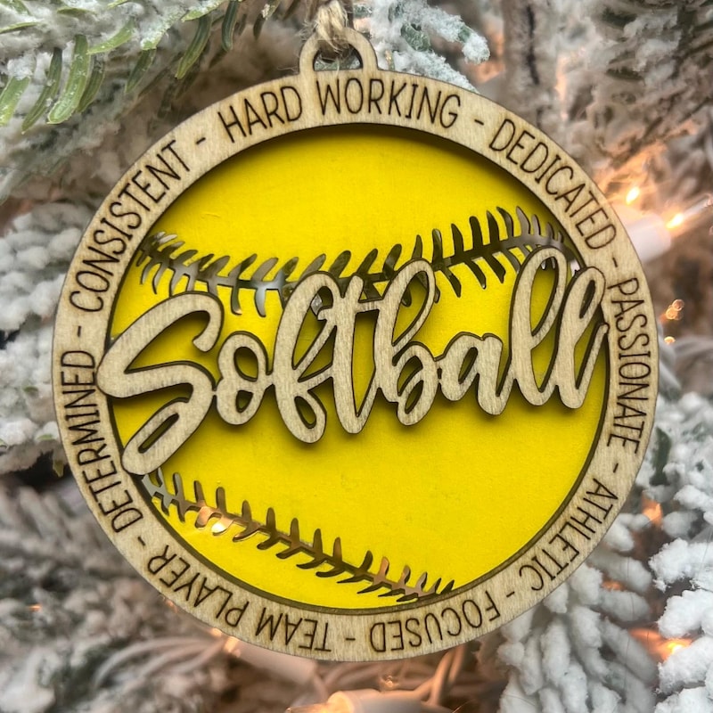 Softball Christmas - Etsy