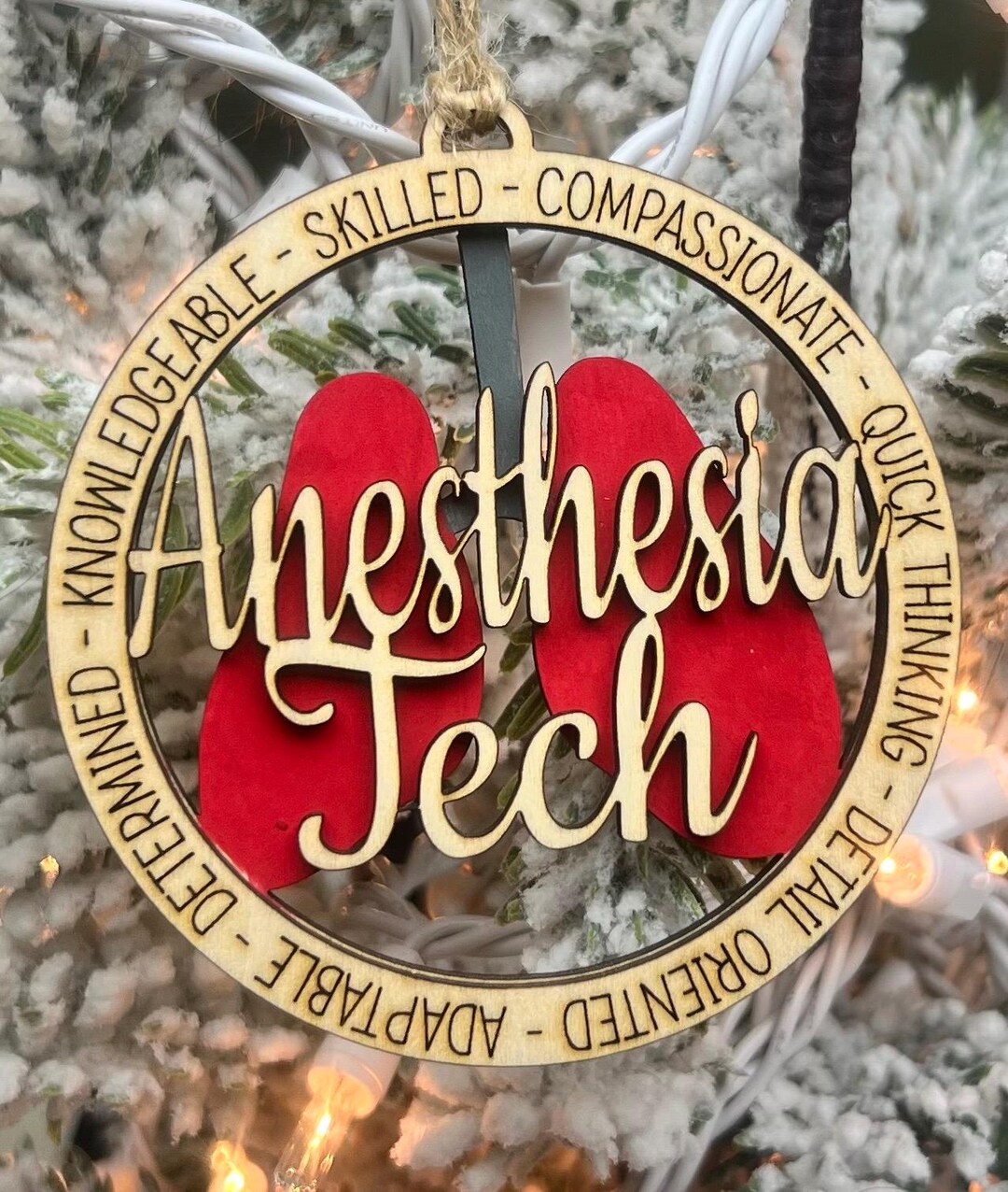 Anesthesia Tech Christmas Ornament - Etsy