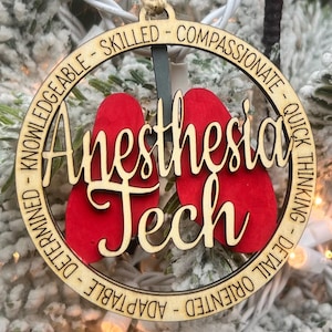 Anesthesia Tech Christmas Ornament - Etsy