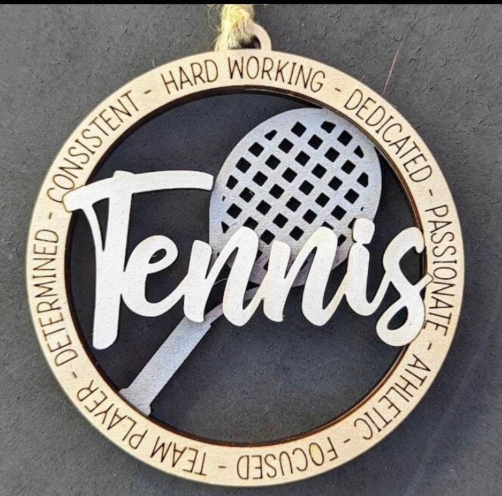 Tennis Christmas Ornament Gift - Etsy