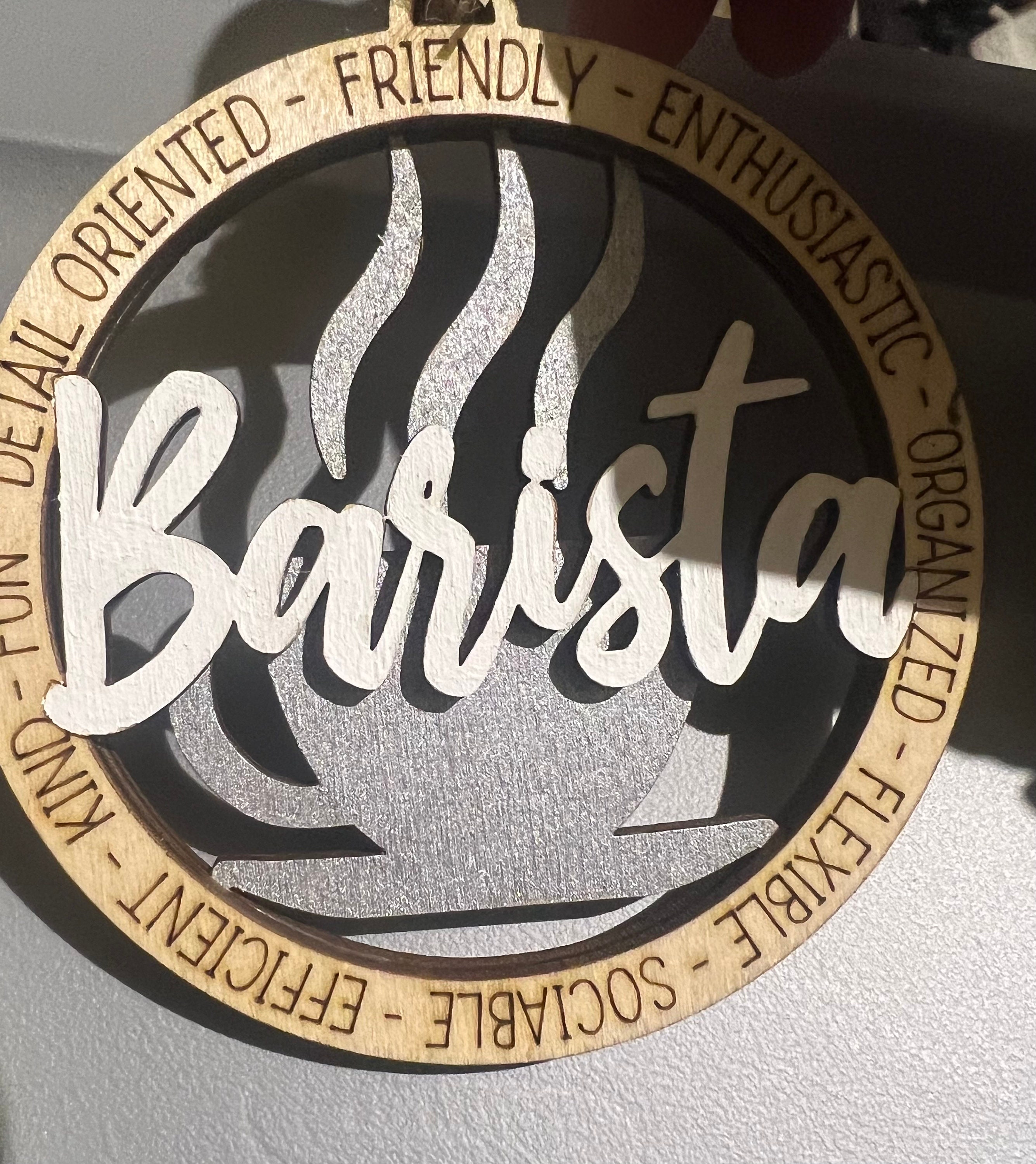 Barista Starbies Starbucks Type Christmas Ornament - Etsy