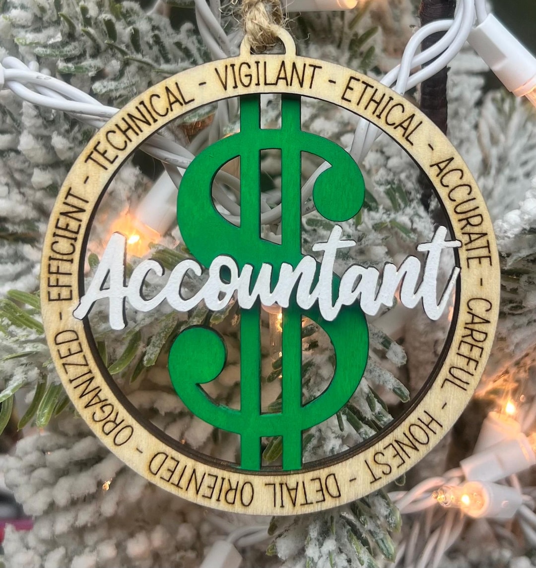 Accountant Christmas Tree Ornament Gift - Etsy