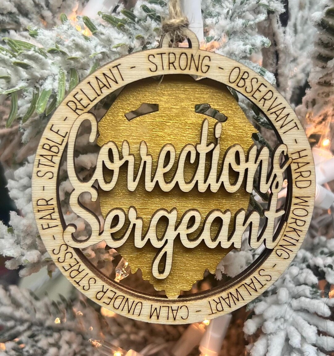 Corrections Sergeant Christmas Ornament Gift - Etsy