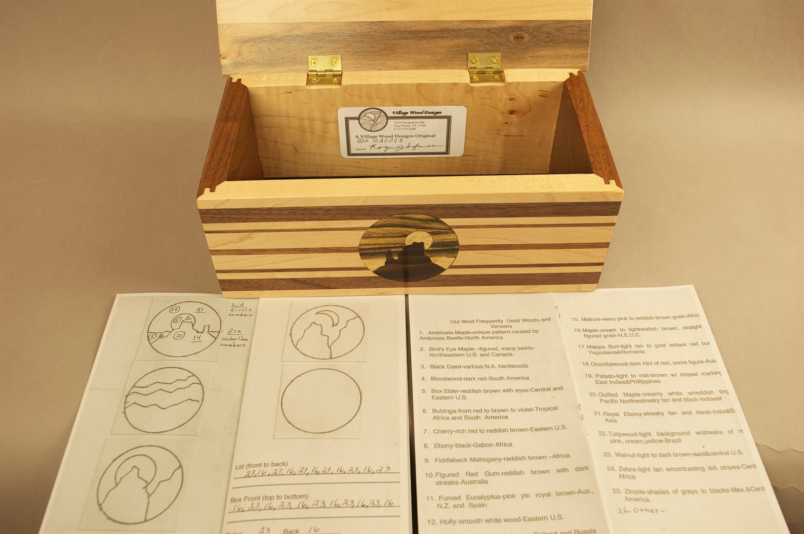 Handcrafted Wood Boxes With Artistic Inlaid Designs - Etsy