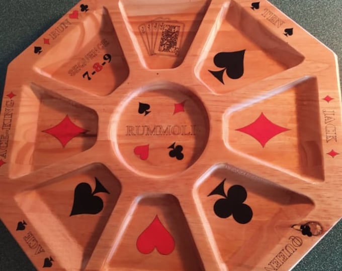 Revolving Old Fashioned CANADIAN RUMMOLI, Family Board Game, Wood ...
