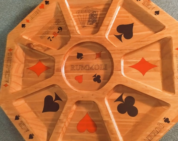 Rummoli Board With Lazy Susan - Etsy Canada
