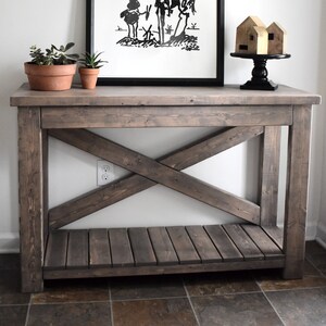 Side Table Solid Wood Modern Farmhouse Console Entryway Table - Etsy