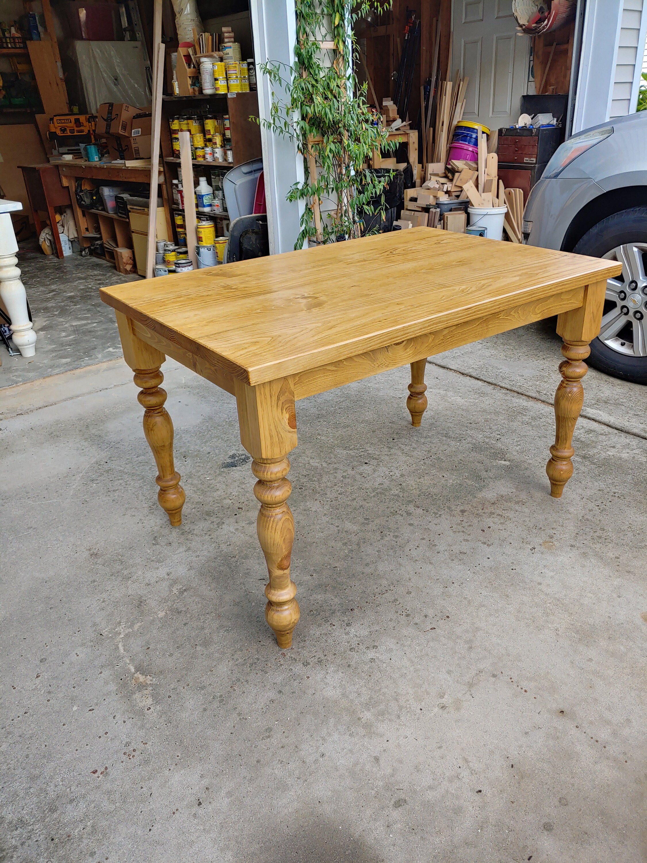 French Farmhouse Inspired Farmhouse Table Solid Wood Handcrafted Dining Table Kitchen Table Farmhouse Decor Primitive Dine Table Etsy