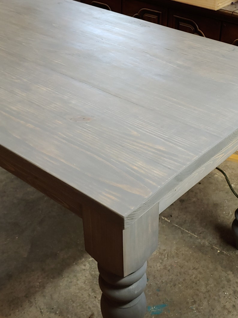 Farmhouse Dining Table Handcrafted Solid Wood Dining Table - Etsy