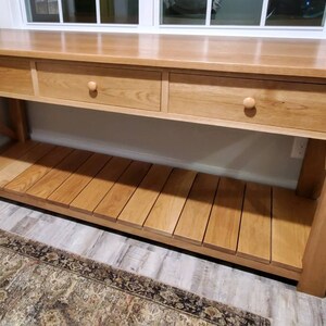 Side Table Solid Wood Modern Farmhouse Console Entryway Table, Dining ...