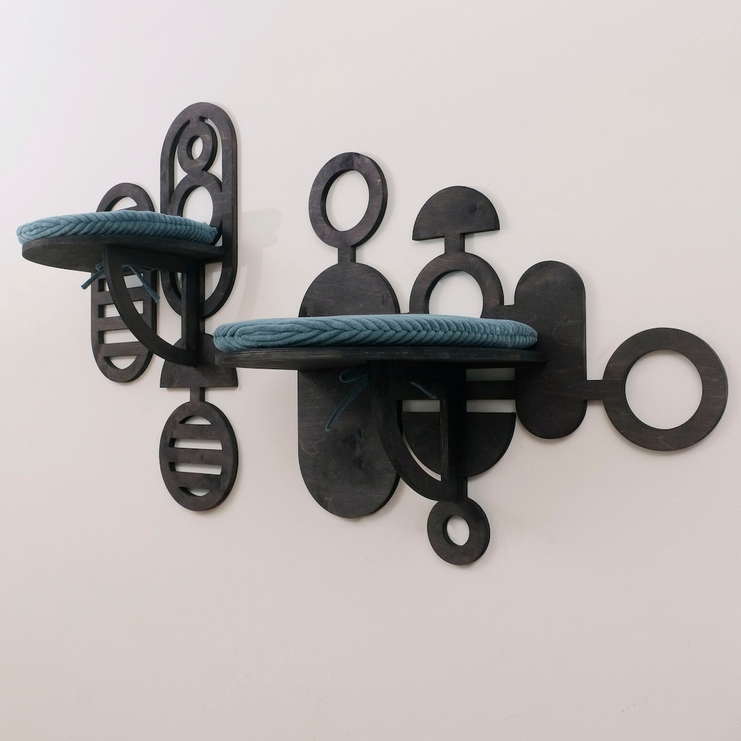 Cat Set Memphis, Cat Shelves, Cat Climbing Wall, Cat Furniture, Cat ...