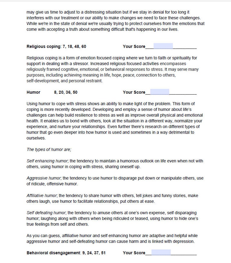 COPE Inventory Guide Sheet - Etsy