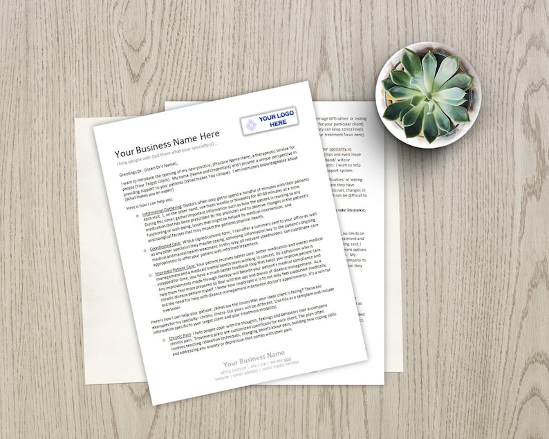Private Practice, Therapist, Counselor: Letter to Give to Doctors and ...